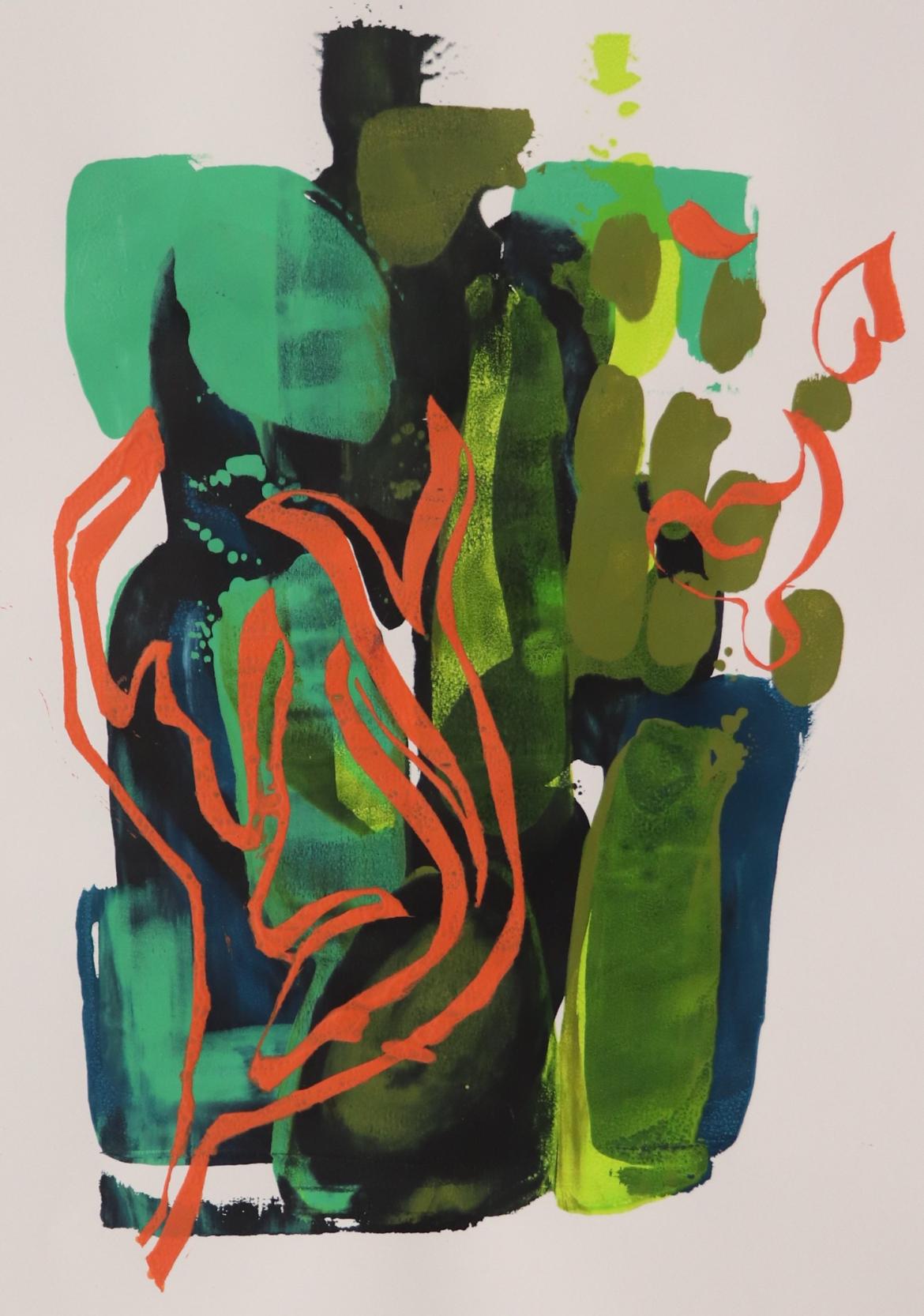 Seaweed mono screenprint | Shallal